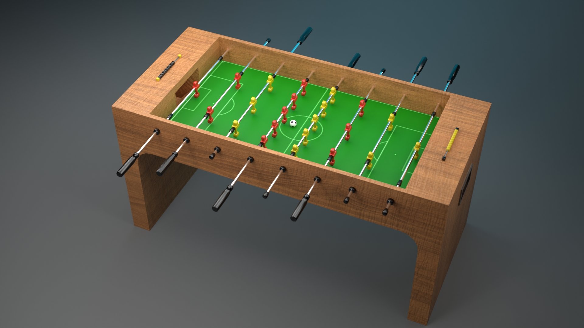 Foosball | Sport models | BlenderKit