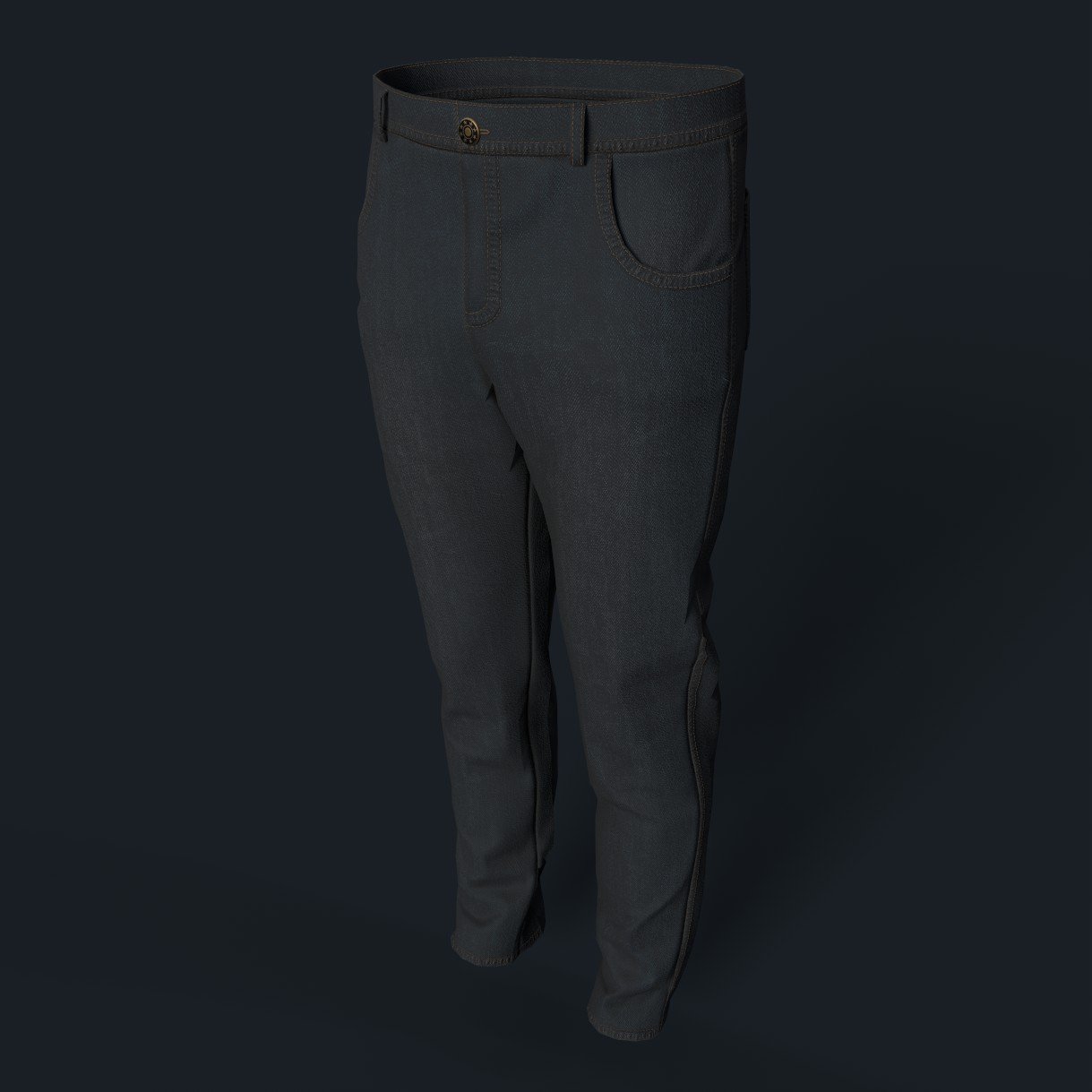 Dark Denim Pants | Man Clothing models | BlenderKit