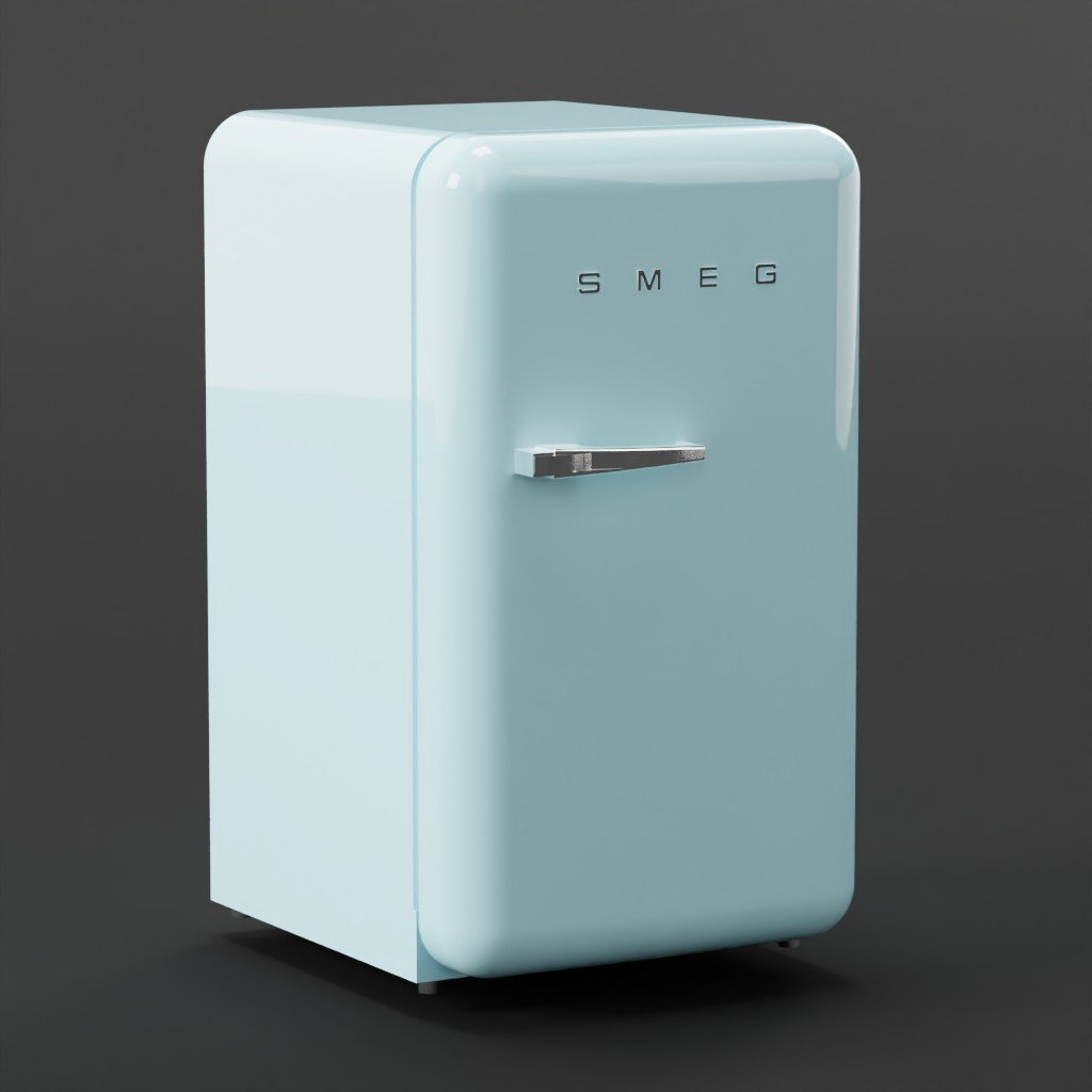 50's smeg fridge | Kitchen Appliances models | BlenderKit