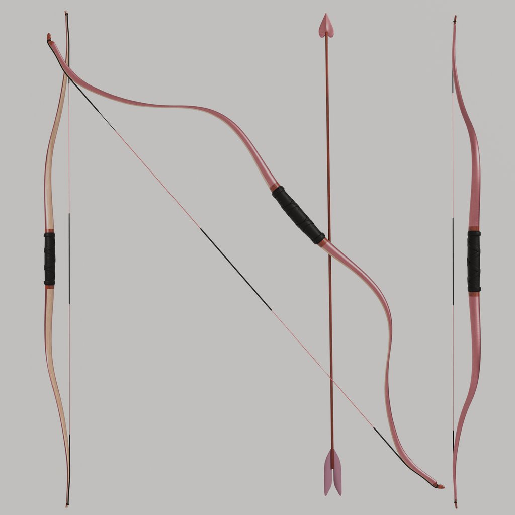 Cupid's Bow (Realistic) | Historical Weapons models | BlenderKit