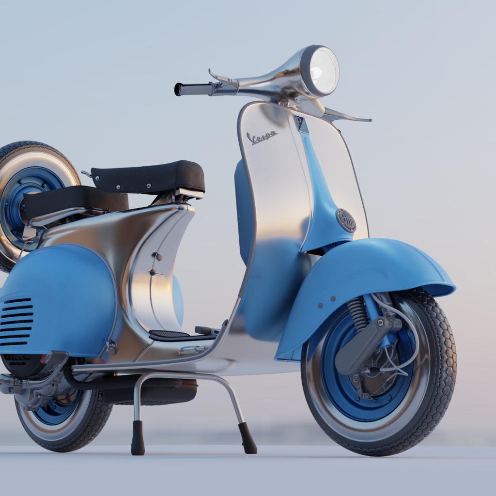 Customized Vespa | FREE Modern Motocycles models | BlenderKit