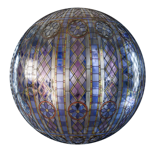 Old Stained Glass Window | FREE glass materials | BlenderKit