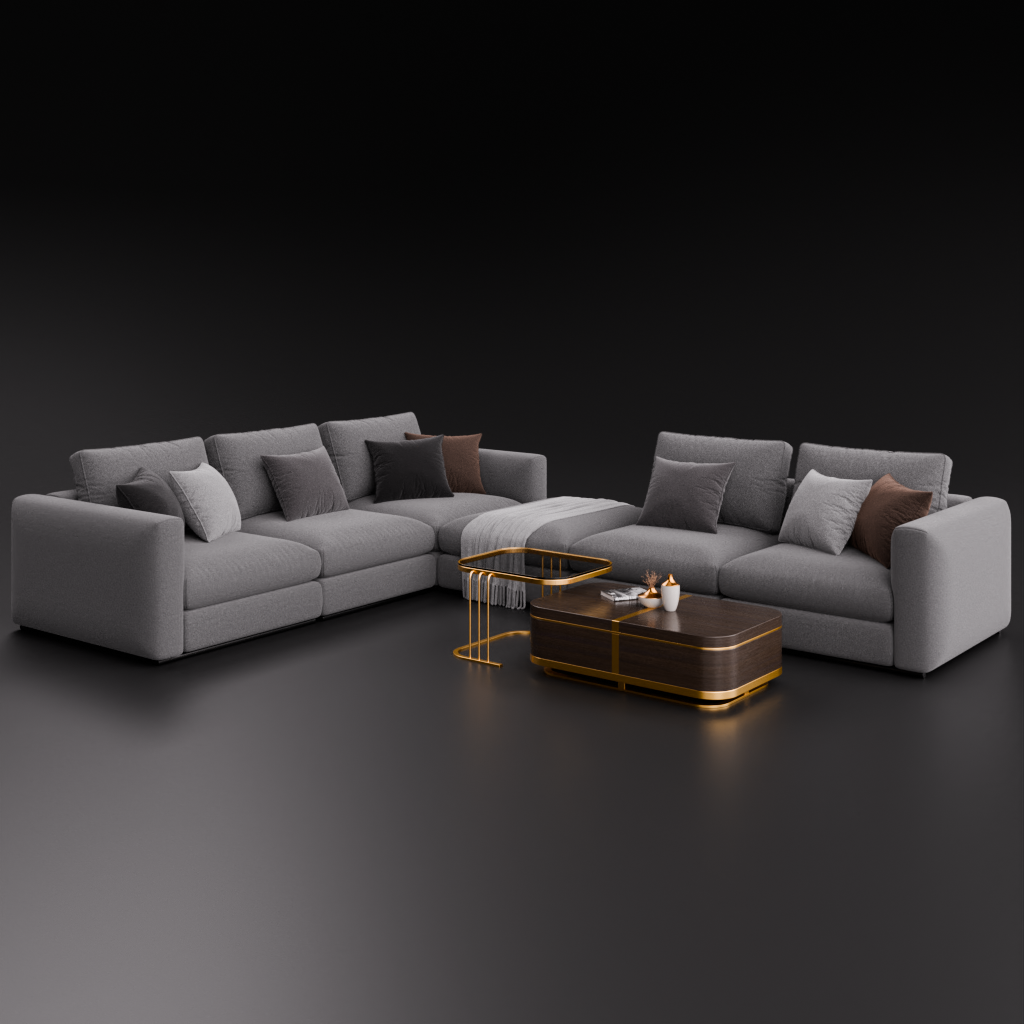 Sofa Asolo Sectional | Sofas models | BlenderKit