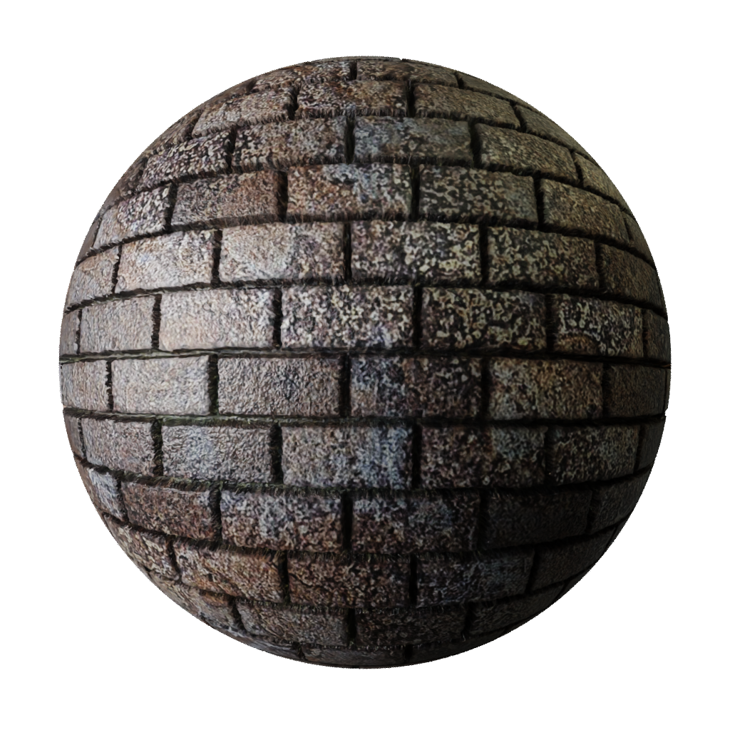 Stone Flags or Bricks 18 | FREE bricks materials | BlenderKit