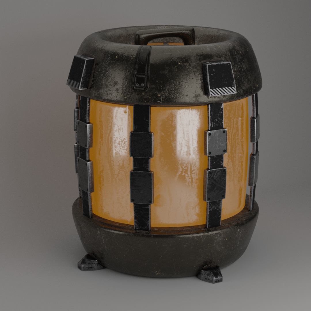 Scifi Props Radioactive Barrel | Miscellaneous models | BlenderKit