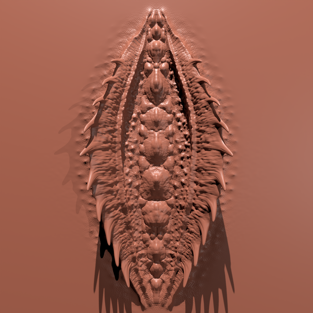 Dragon Fin VDM Brush - 01 | FREE Fins brushes | BlenderKit