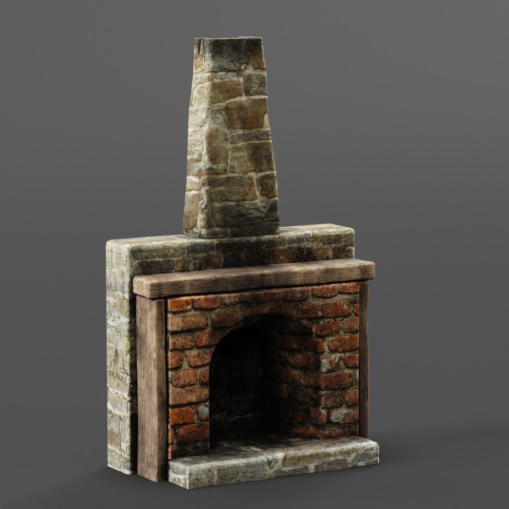 Fireplace | Fireplaces models | BlenderKit