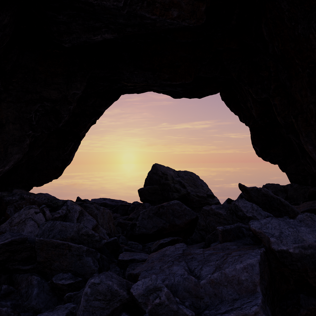 Rocky Rugged Cave | Terrains models | BlenderKit