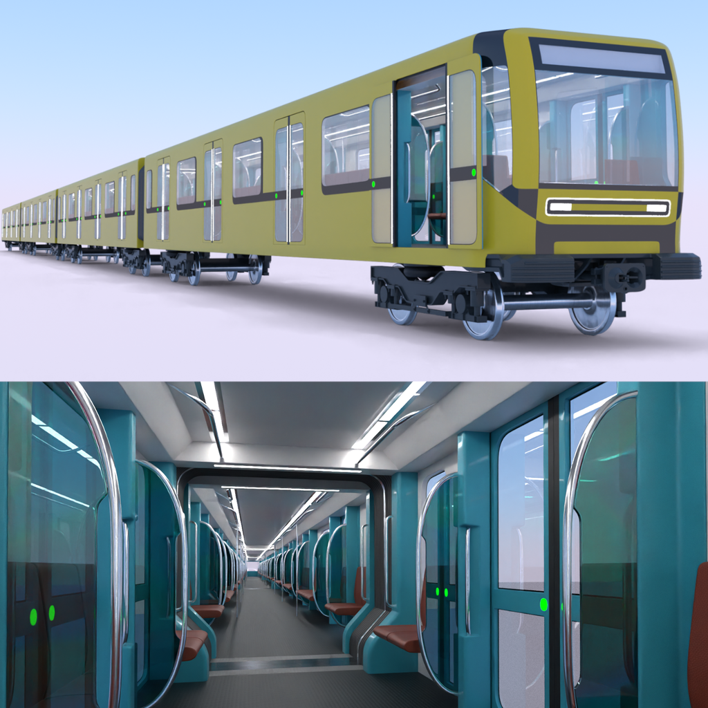 Steam Locomotive - Mikado 2-8-2 | FREE Passenger Trains models | BlenderKit