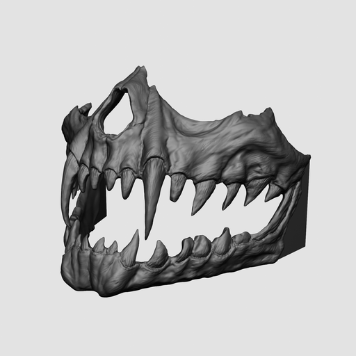 Half Skull Mask - For 3d Printing | Interior Decorations models ...