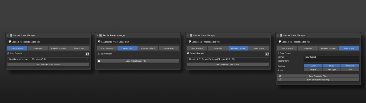 K-Tools Render Preset Manager | BlenderKit