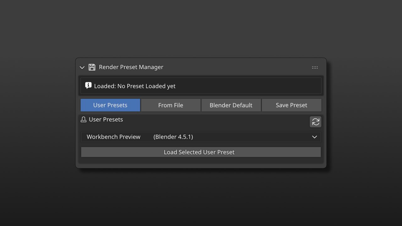 K-Tools Render Preset Manager | BlenderKit