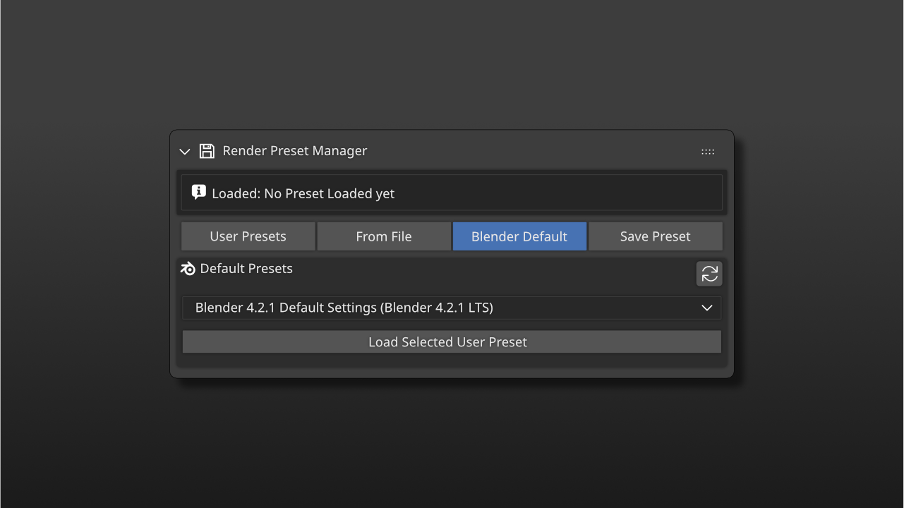 K-Tools Render Preset Manager | BlenderKit