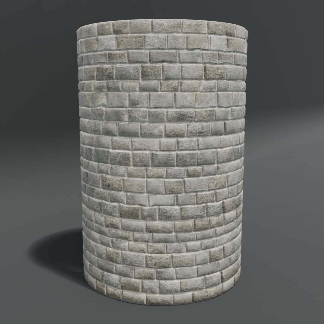 Stone Cylinder Post Pillar Temple | Historic Buildings models | BlenderKit