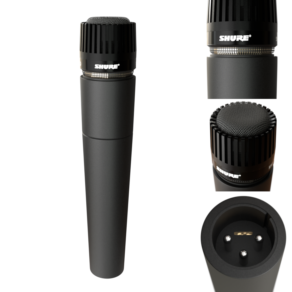 SHURE SM57 dynamic microphone | Music models | BlenderKit