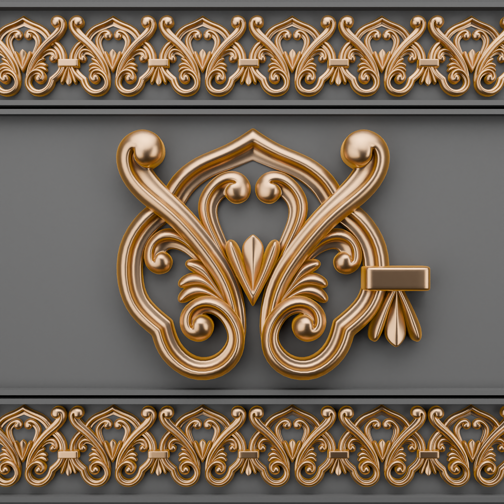 MK Trim Ornament Vol6 22 | Interior Decorations models | BlenderKit