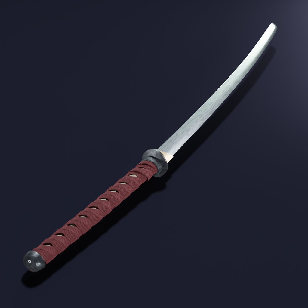 BlenderKit | Download the FREE Katana Sword model
