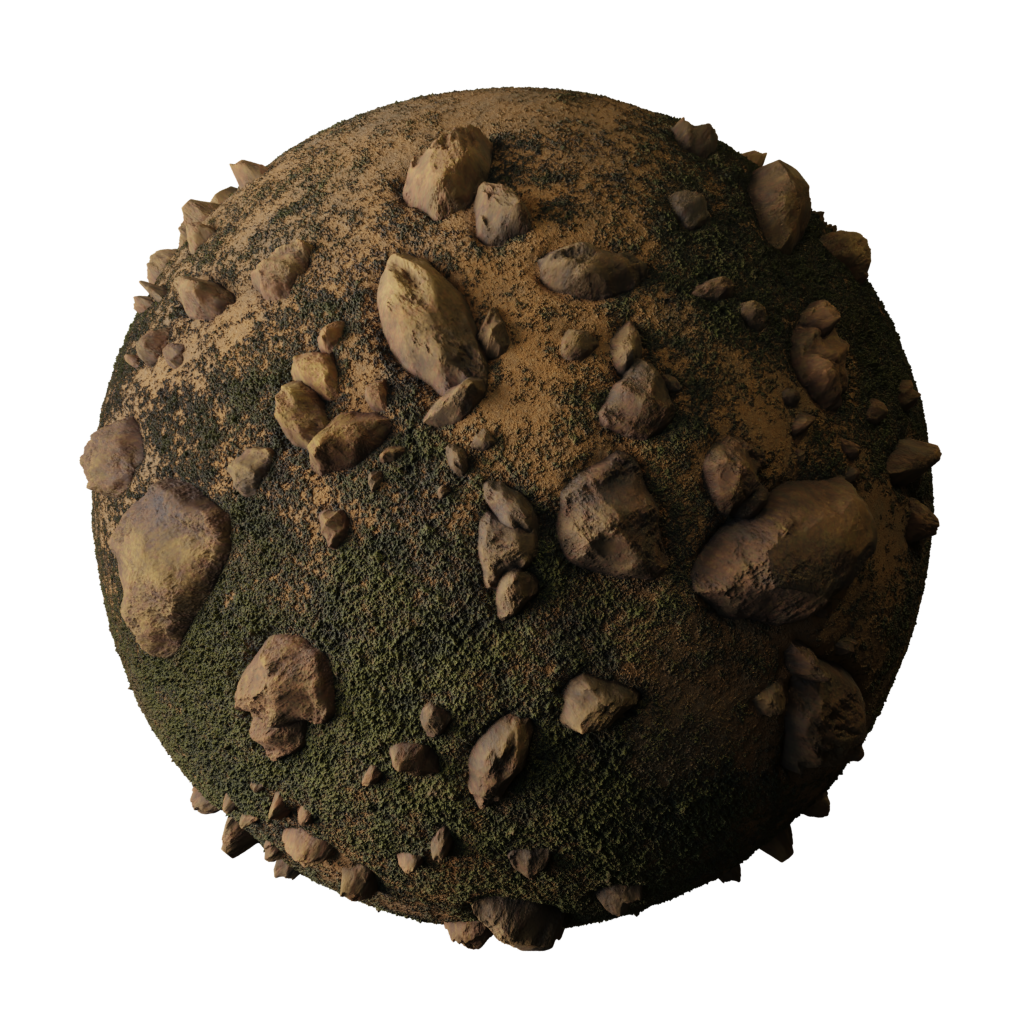 Stylized tock terrain ground | FREE ground materials | BlenderKit