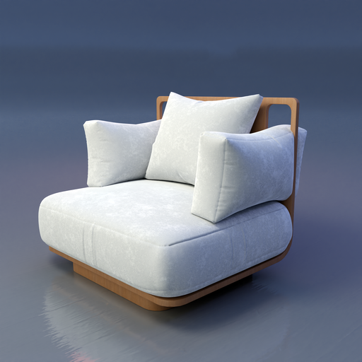 Modern Sofa Single A | Sofas models | BlenderKit