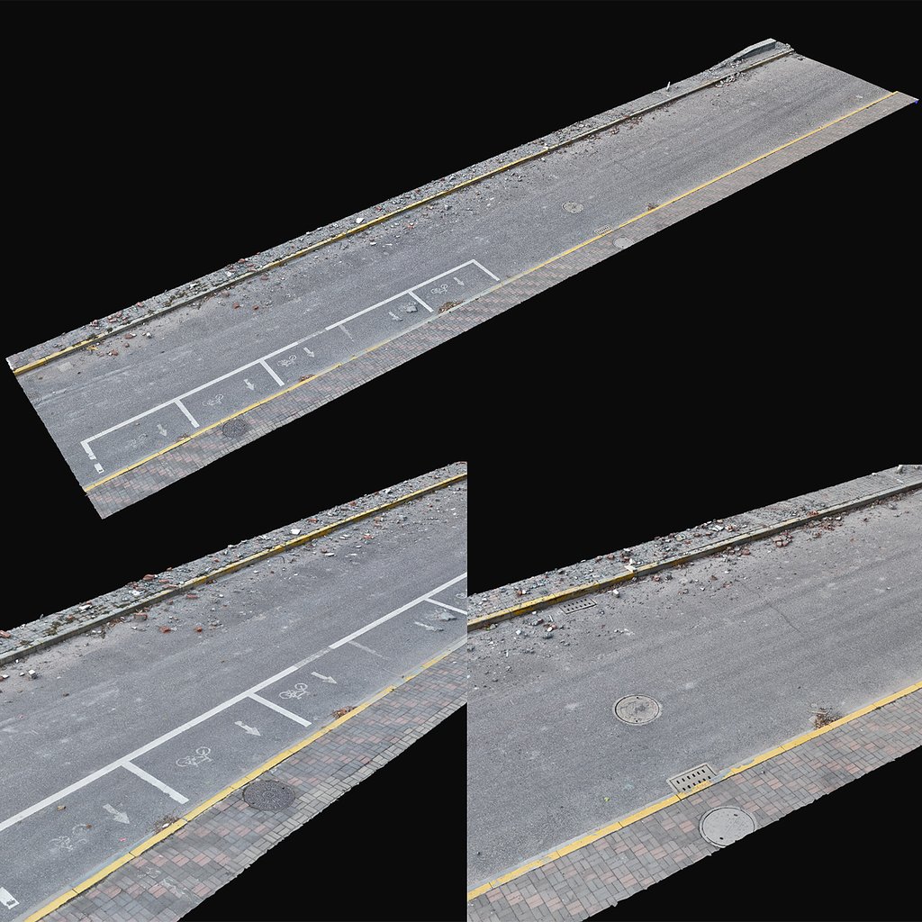 Scan Street broken road | Urban Environment models | BlenderKit