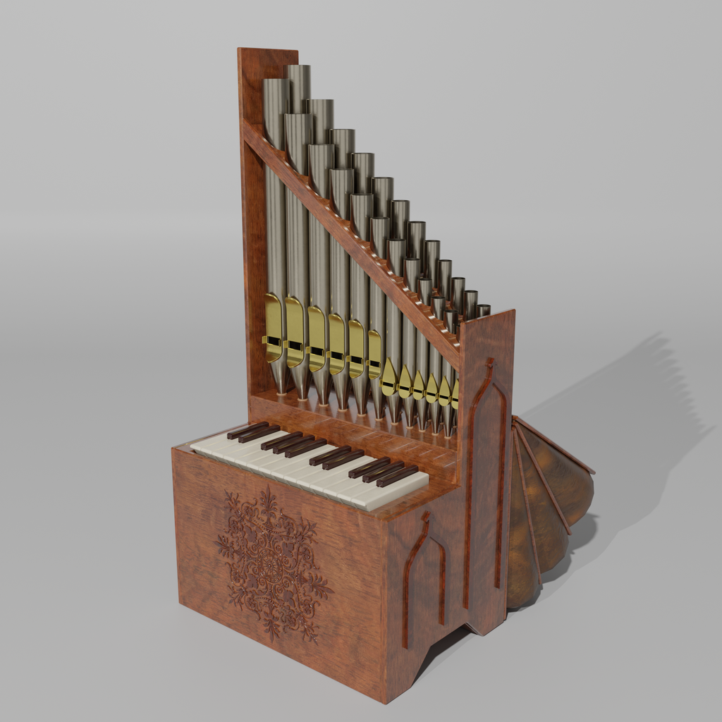 Portativ | FREE Musical Instruments models | BlenderKit