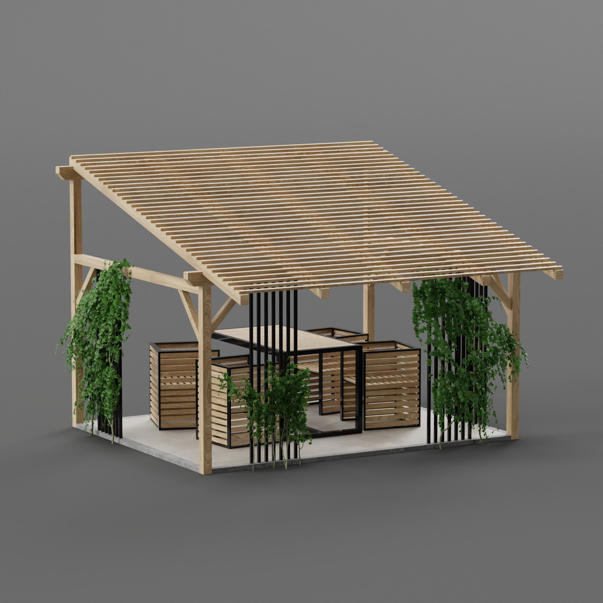 Pergola variance 36 | Exterior Elements models | BlenderKit