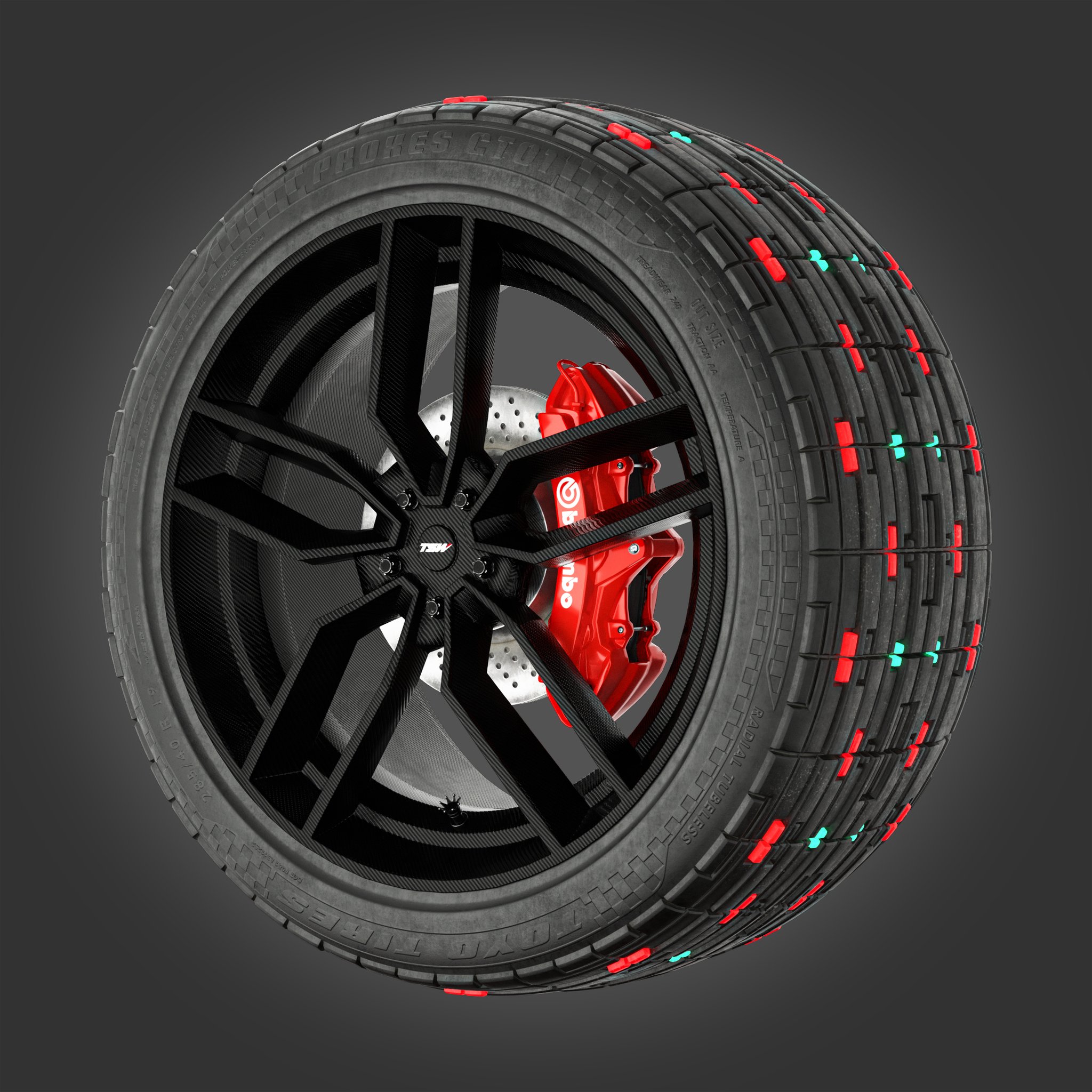 Cyberpunk Wheel | Vehicle Parts models | BlenderKit