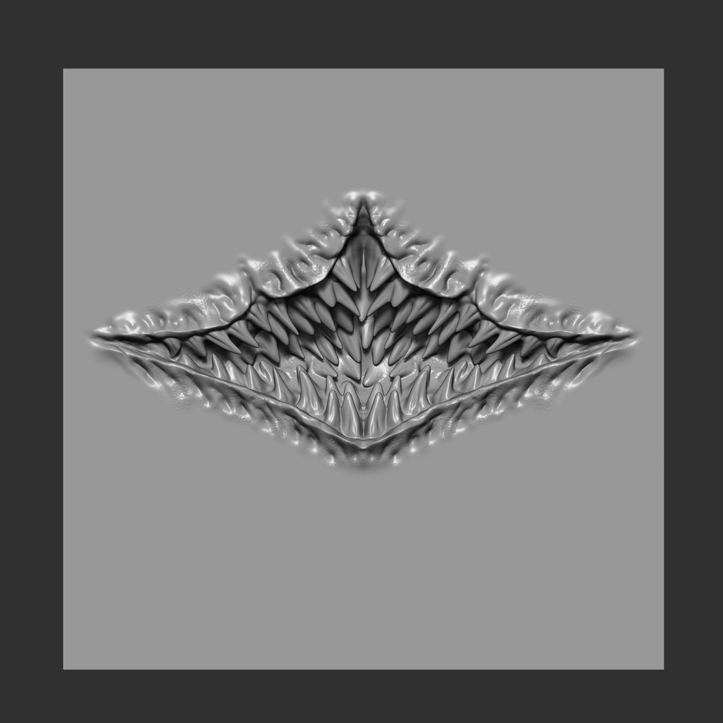 NS Demon mouth many teeth | Face / Head brushes | BlenderKit