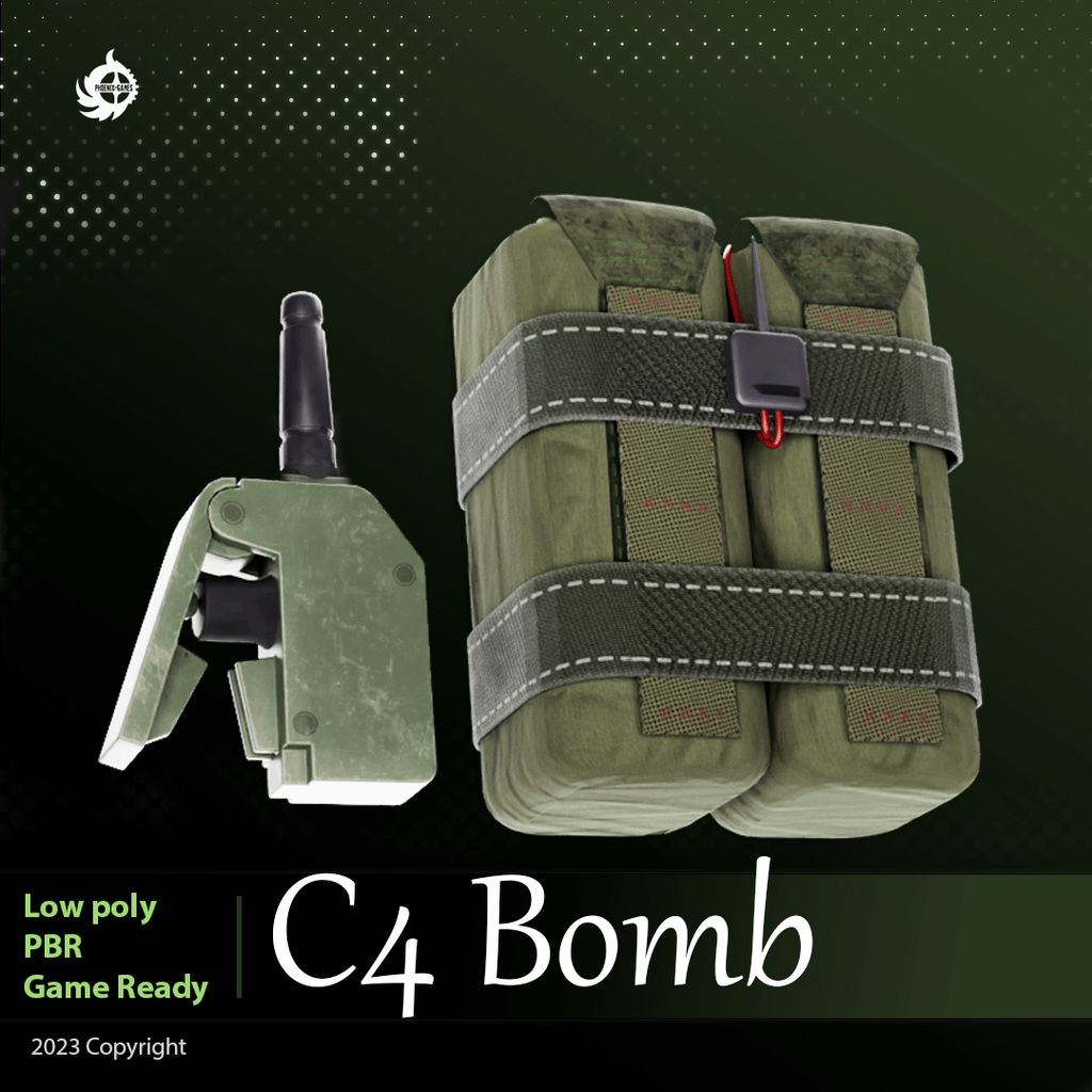 C4 bomb | Modern Weapons models | BlenderKit