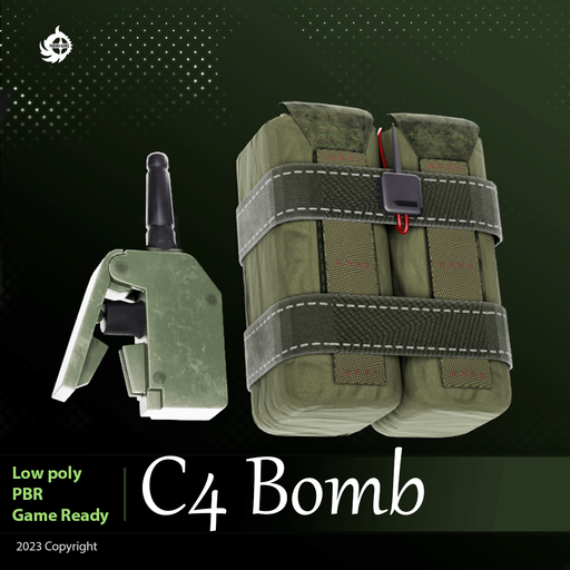 C4 bomb | Modern Weapons models | BlenderKit