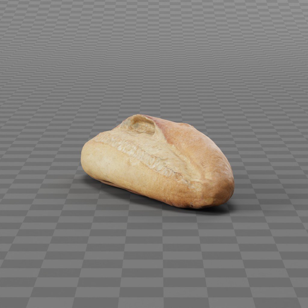 Fresh Bread Scan | Food models | BlenderKit