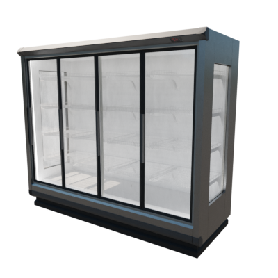 Supermarket fridge x4 | FREE Shopping / Retail models | BlenderKit