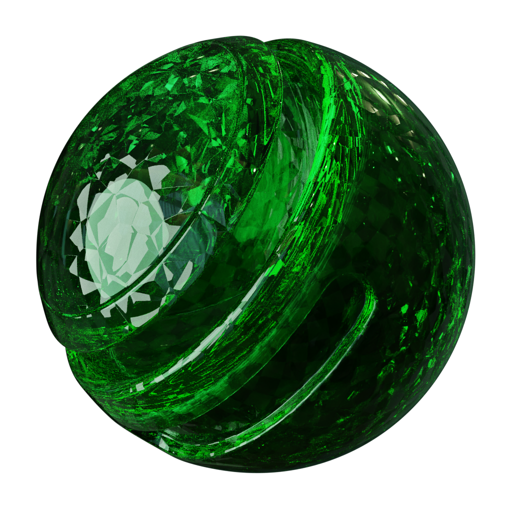 Emerald Gemstone | FREE glass materials | BlenderKit