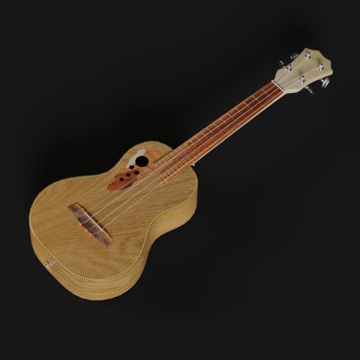 Ukulele | FREE Musical Instruments models | BlenderKit