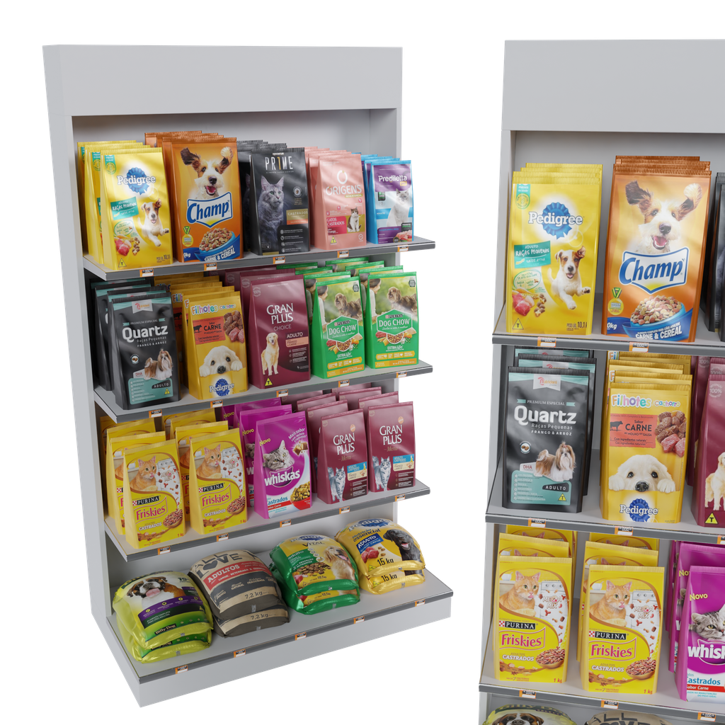 PetShop Gondola | Shopping / Retail models | BlenderKit