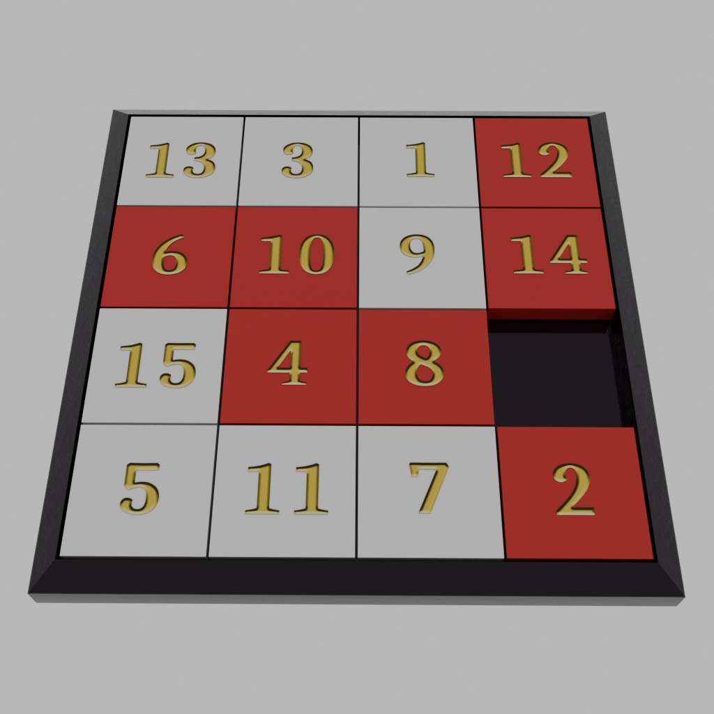 Sliding Tile Puzzle Toy | FREE Toys models | BlenderKit