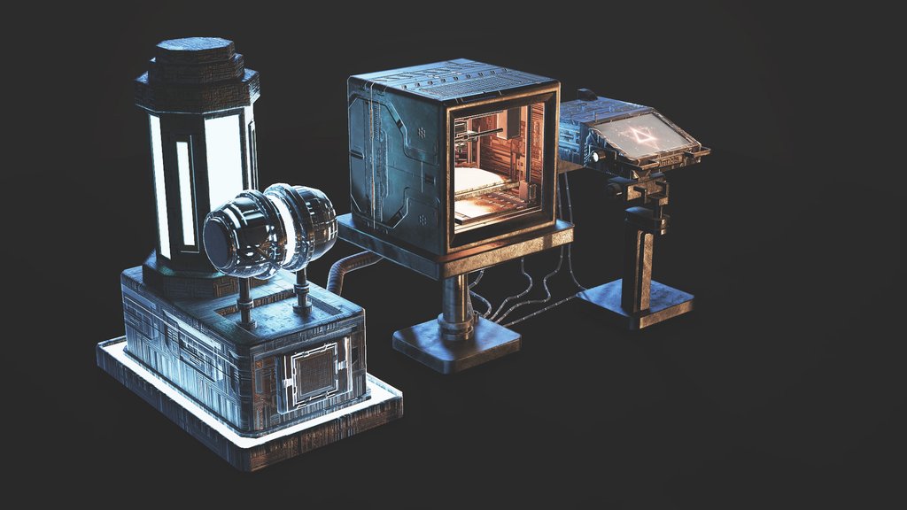 Sci-fi replicator | Technology models | BlenderKit