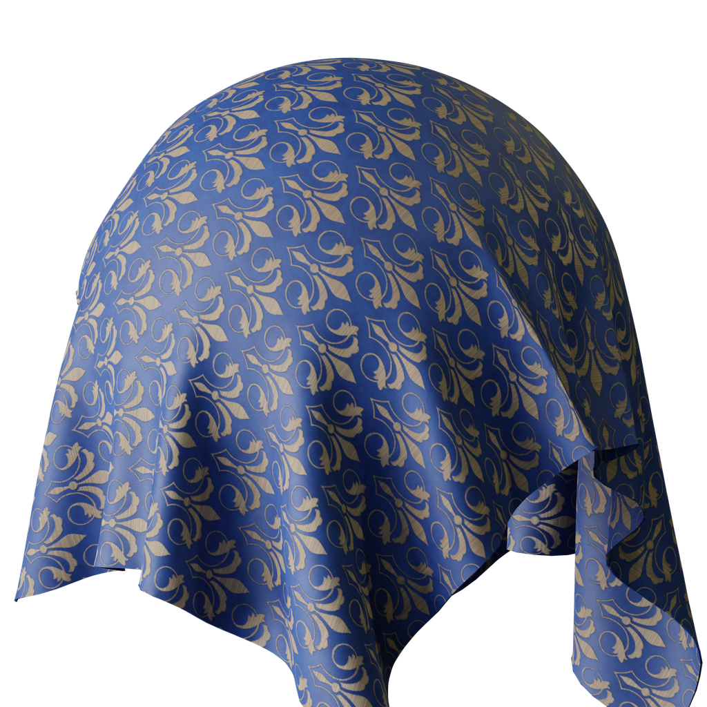 Blue Medieval fabric | FREE Texture Fabric 3D Materials materials ...