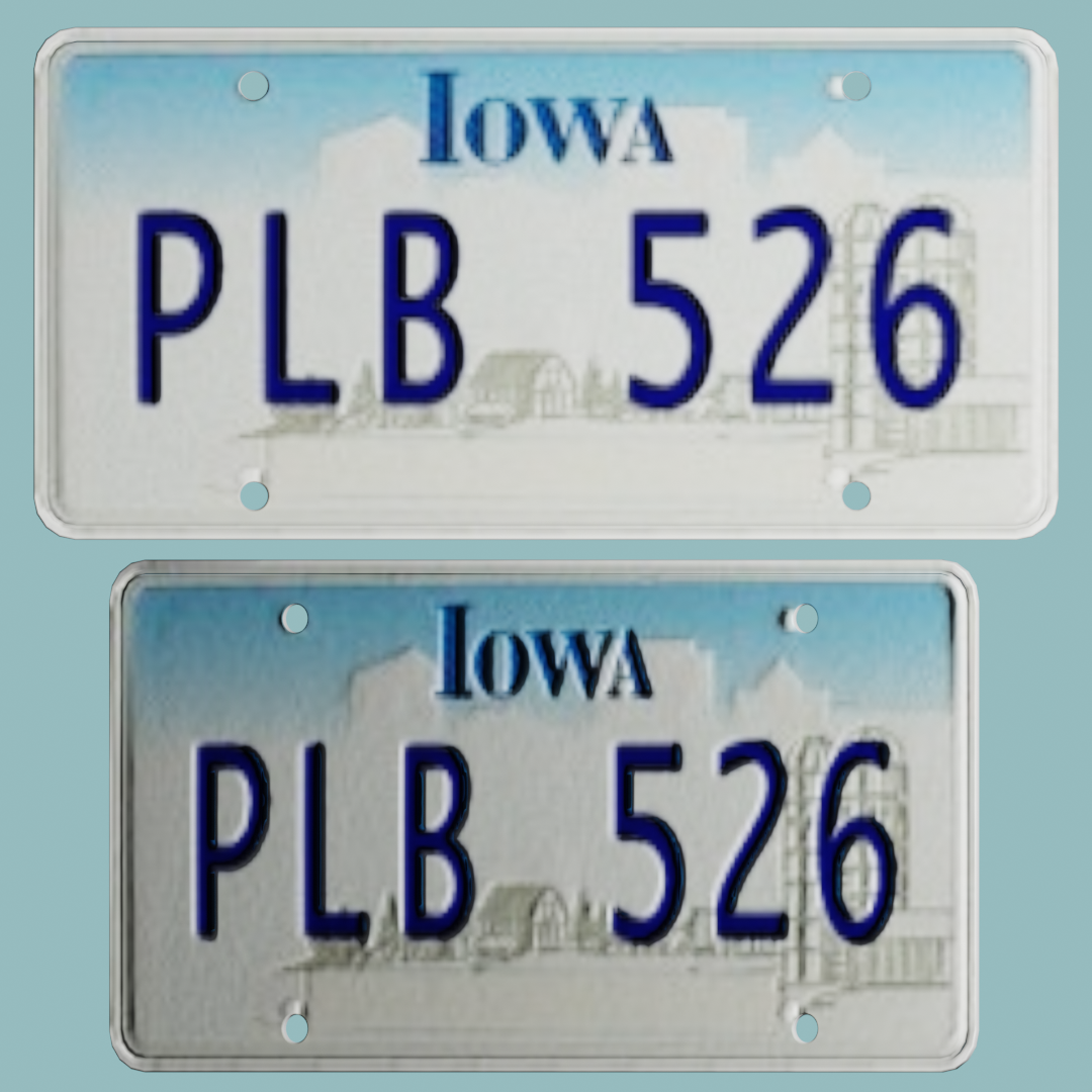 Iowa Licence plate PL | FREE 3D Vehicle Parts models | BlenderKit