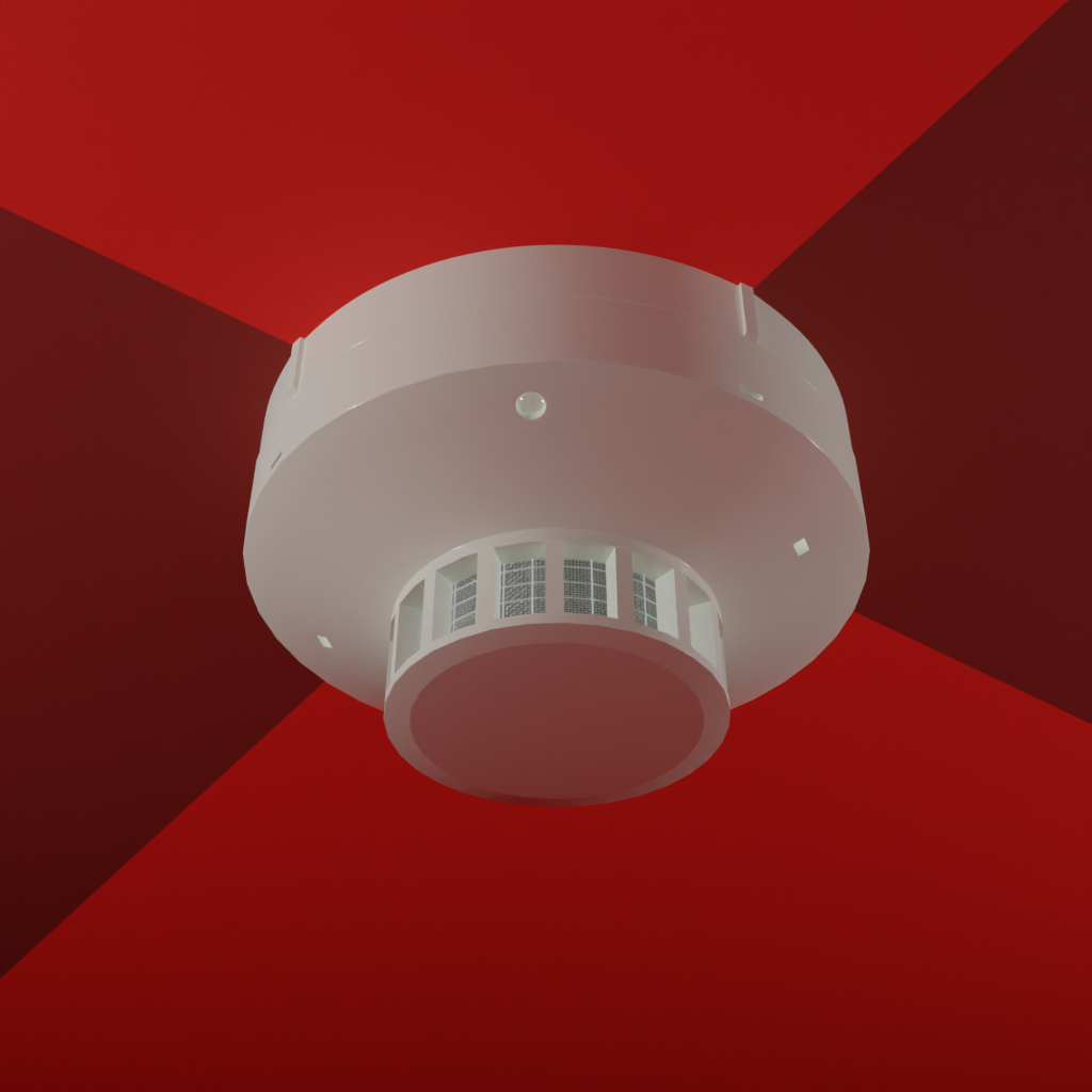 Smoke detector | Industrial models | BlenderKit