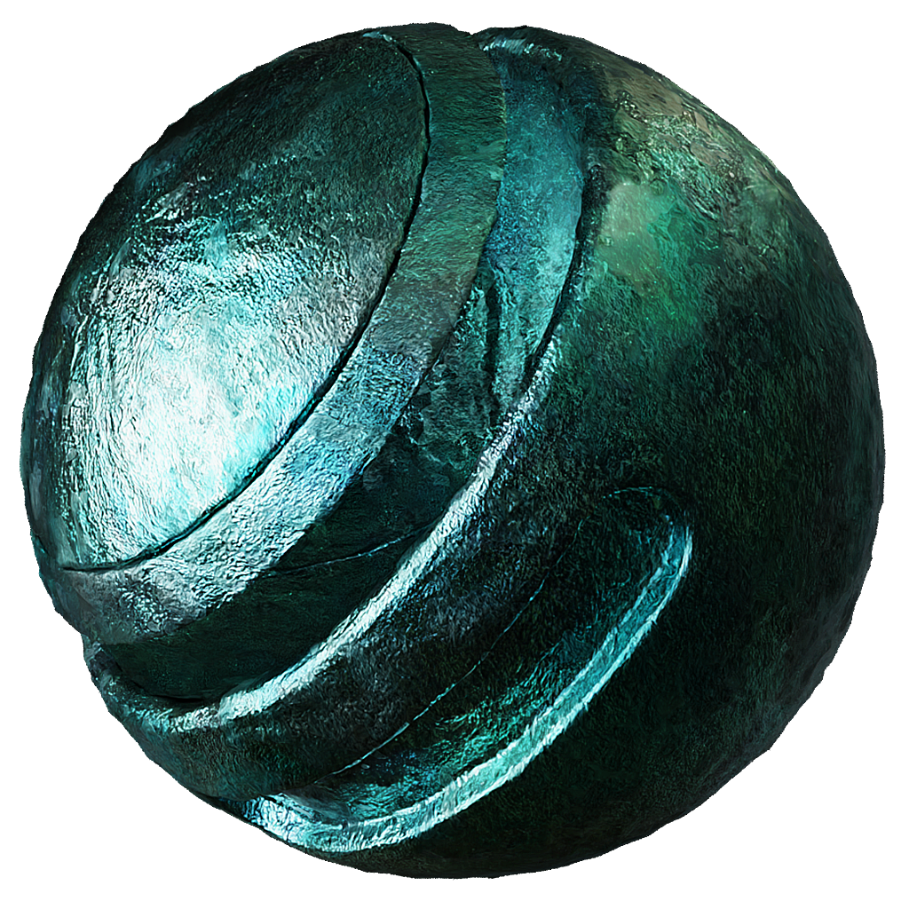 Metal Rust Green Foil | FREE metal materials | BlenderKit