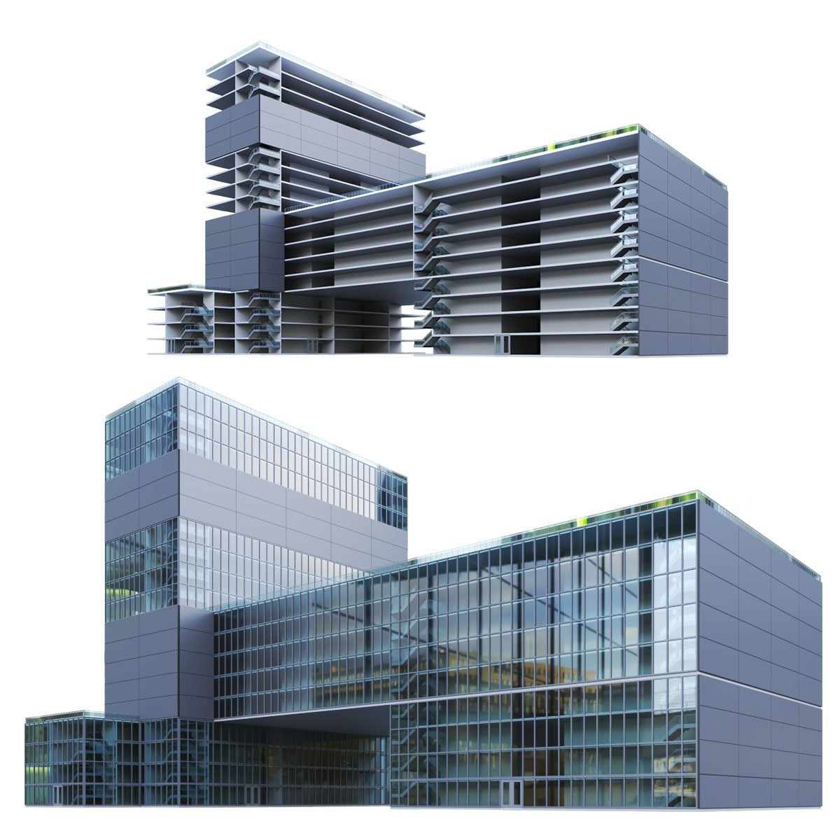 Building Tower Skyscraper Modern Glass | Commercial Buildings models ...
