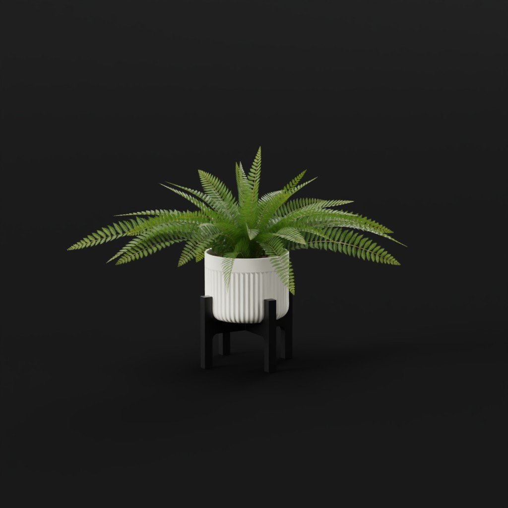 Tropical Fern Lrg Planter | Indoor Plants models | BlenderKit