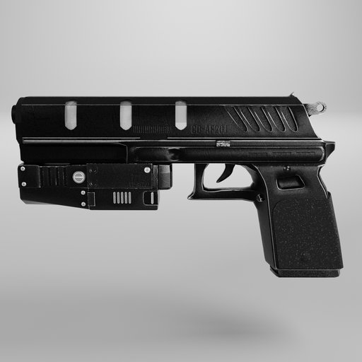 Small pistol with sensor infared | FREE Modern Weapons models | BlenderKit