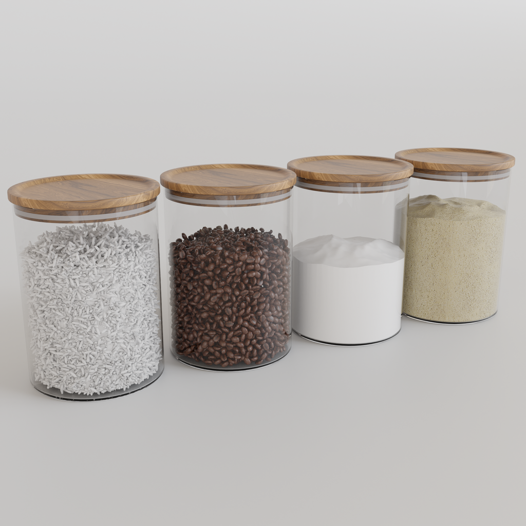JAR set | Kitchenware models | BlenderKit