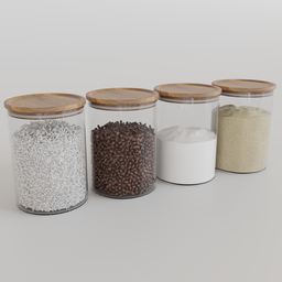 JAR set | Kitchenware models | BlenderKit