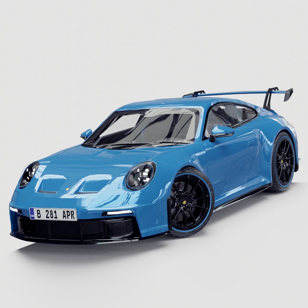 Porsche 922 gt3 Touring | Luxury Cars models | BlenderKit