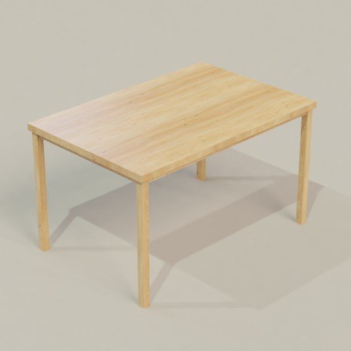 Wooden Table | FREE Tables models | BlenderKit