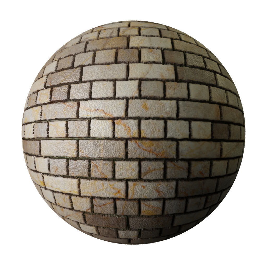 Stone Flags or Bricks 15 | FREE bricks materials | BlenderKit