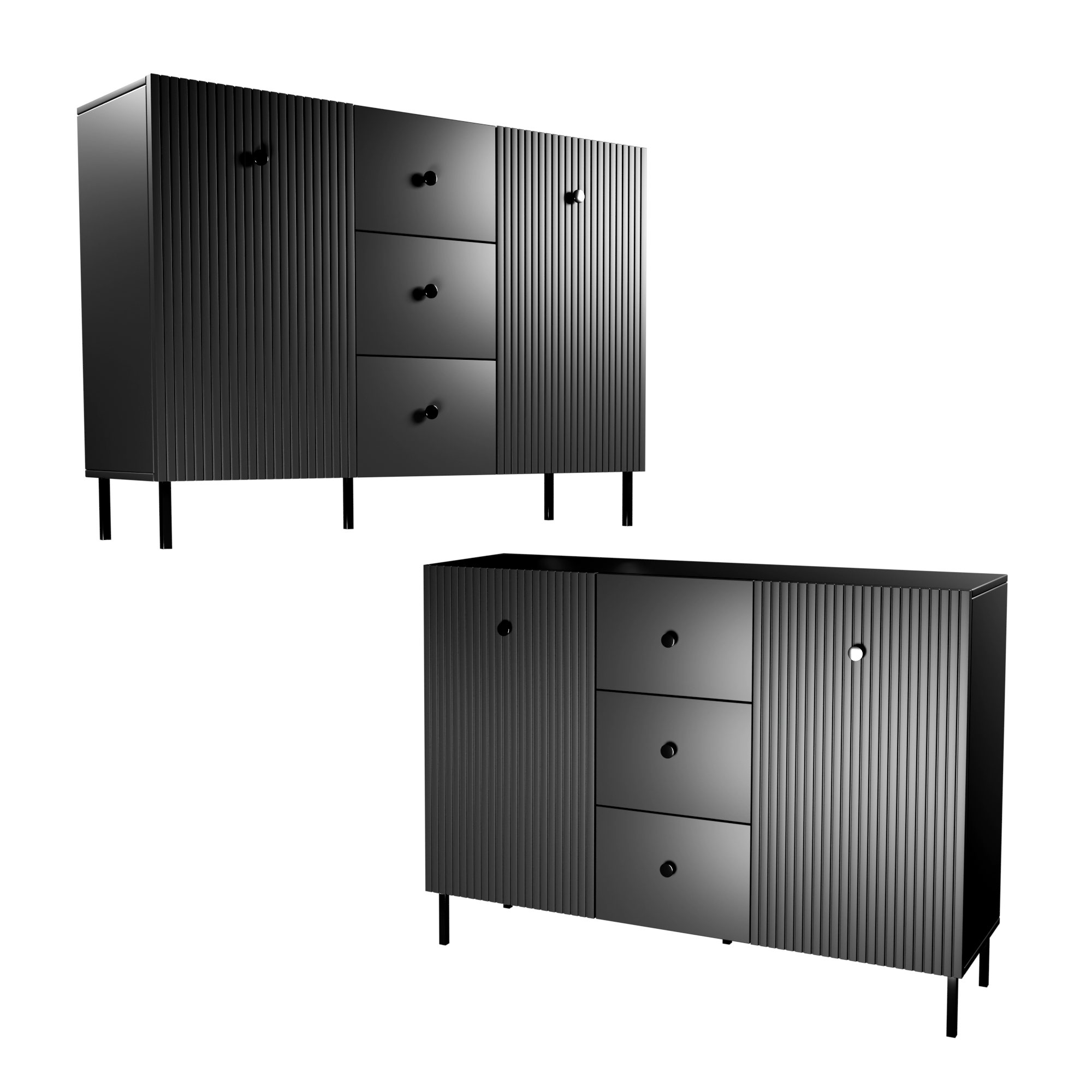 Chest of drawers Bristol F101 Black | Sideboard & Drawers models ...